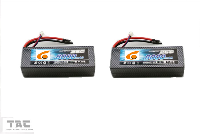 UAV RC Helicopter lithium polymer battery pack 11.1v 25C 8000mah 6484165