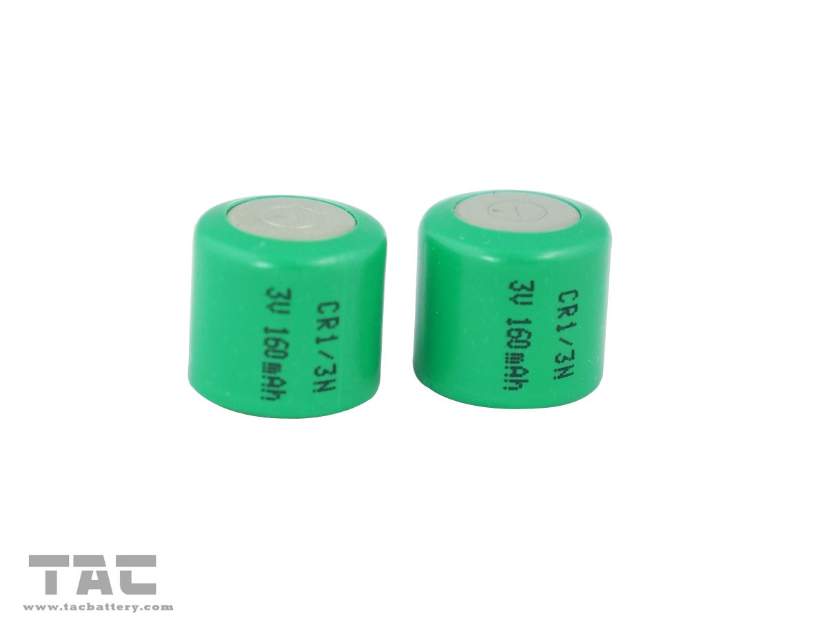 High energy density 3.0V CR1/3N 160mAh Li-MnO2 Primary Lithium Battery
