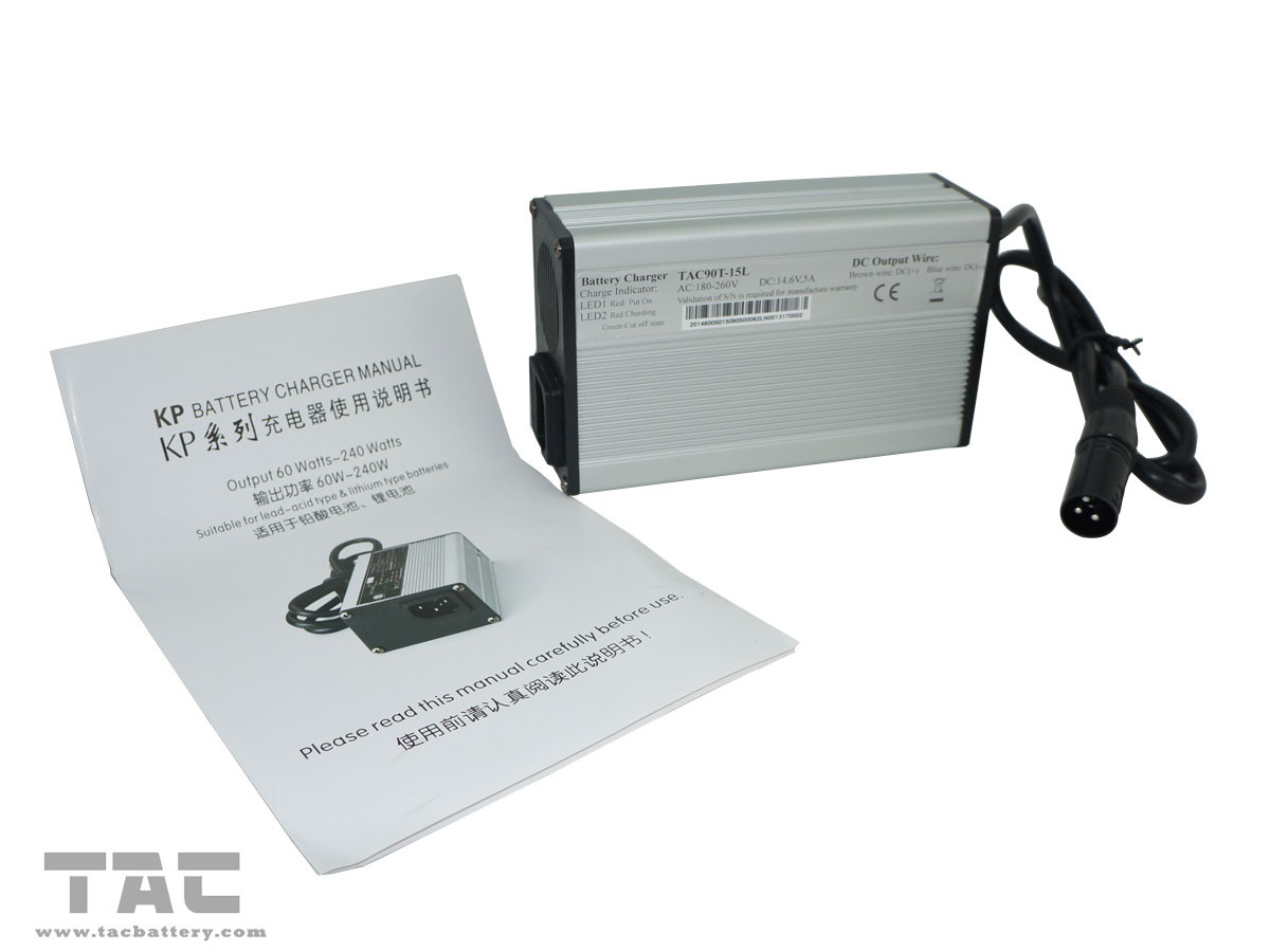 Aluminum Shell IEC Automatic Battery Chargers For LiFePO4 Battery Pack ...