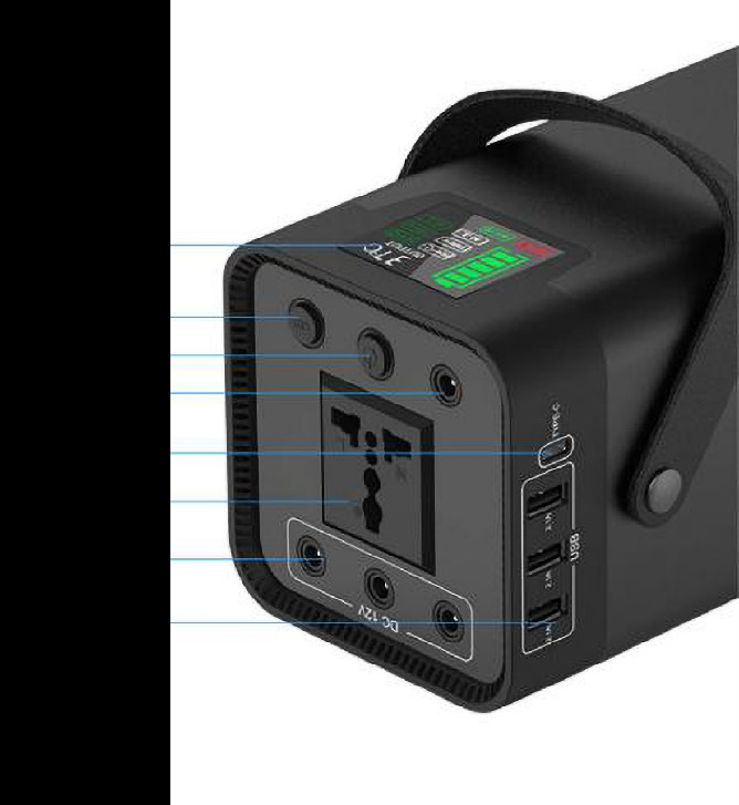 Portable Mini Power Station A380 200W Solar Energy Storage System 52 ...