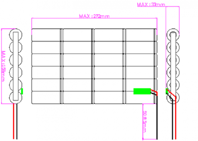 12 Volt Lithium Battery 12.8V 18Ah IFR26650 4S6P Battery Pack For Solar ...